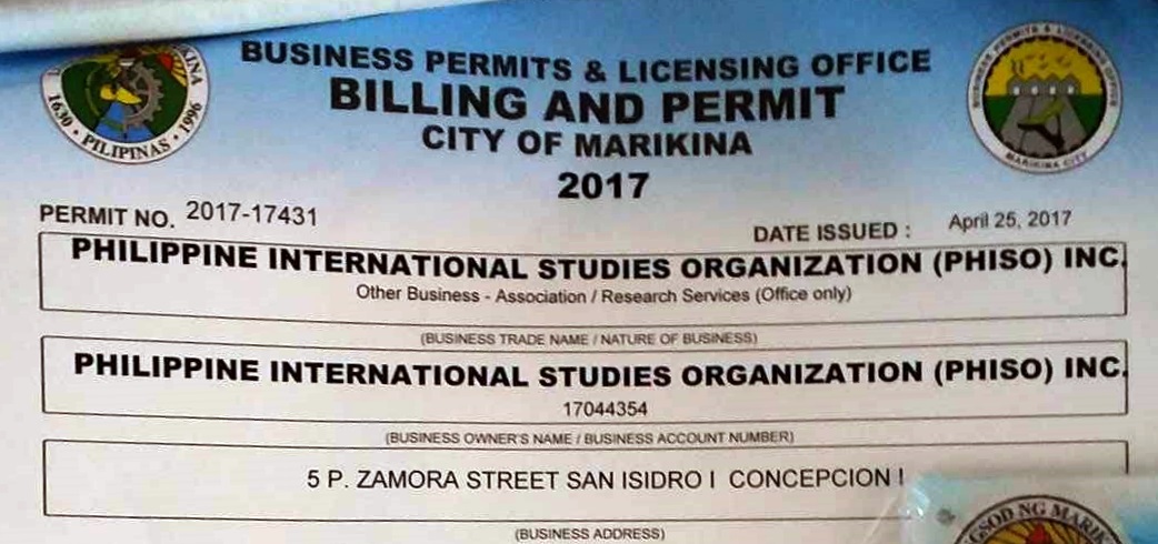 Mayor’s Billing and Permit – Philippine International Studies ...